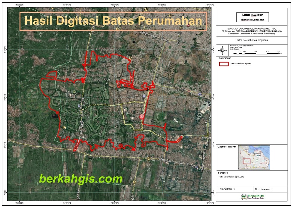 Jasa Digitasi Peta Jasa Digitasi Peta - BerkahGIS - BerkahGIS