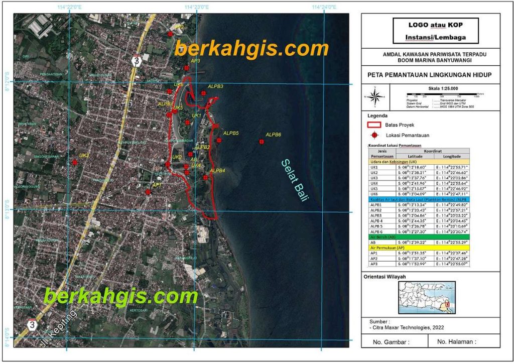 Jasa Pembuatan Peta Dokumen Lingkungan (AMDAL, UKL-UPL, DELH) - BerkahGIS